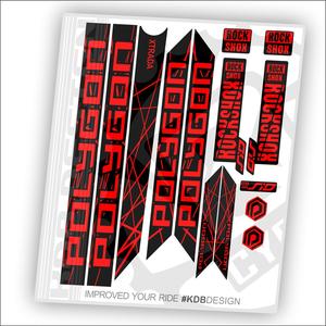 Jual Decal Polygon Xtrada decal Stiker sepeda KLATEN DECAL BIKE ...