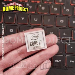 Jual STIKER INTEL i7 GEN 10TH EMBLEM STCIKER RESIN LENTUR WATERPROOF ...