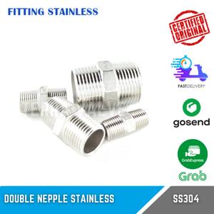 Jual Double Nepple Stainless SS304 1/2" - Jakarta Barat - Terratech ...
