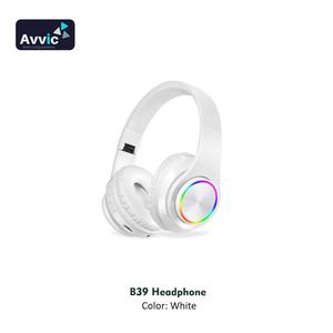 Promo B39 Wireless Headset LED Bluetooth Headphone Stereo HiFi Bass ...