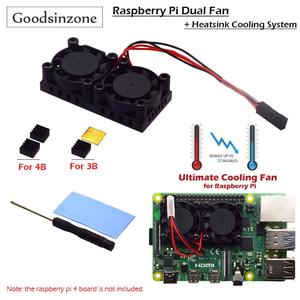 Jual Raspberry Pi 4 Model B,3B+ Dual Fan with Pi 4B Heatsink FauI ...