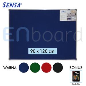 Jual Softboard Cork Board / Papan Mading Gantung Bludru Sensa 90 x 120 ...
