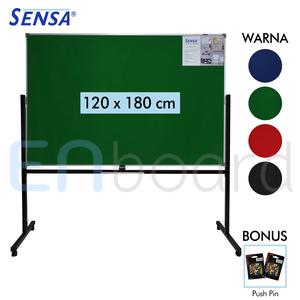 Promo Softboard Cork Board / Papan Mading Standing Bludru Sensa 120 x ...