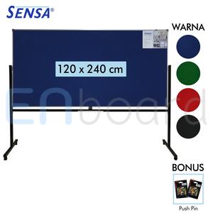 Jual Softboard Cork Board / Papan Mading Standing Bludru Sensa 120 x ...