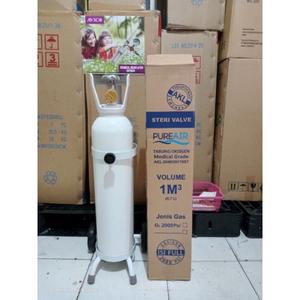 Jual Komplit Tabung Baru 1m3 Isi Oksigen + Regulator Pernafasan + Trolly - OKSIGEN+TROLLY - Kab ...