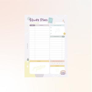 Jual Paperie Lab - Study Planner Binder Inserts - Study Plan - Kab ...