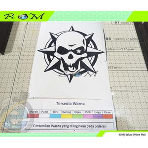 Jual stiker sticker cutting cuting tengkorak skull motor mobil helm m33 ...