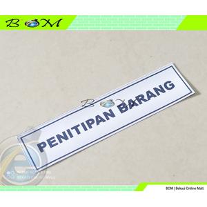 Jual stiker sticker tulisan label tempat ruangan penitipan barang ...