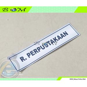 Jual stiker sticker tulisan label tempat ruangan perpustakaan - Kota ...