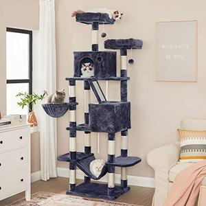 Jual FEANDREA Cat Tree, XL Cat Tower, 81.1-Inch Tall Cat Condo ...