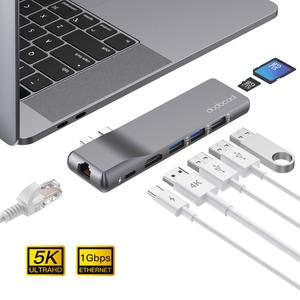 Jual dodocool 8-in-1 Dual USB C Hub Type C to Multi USB 3.0 HUB JRTg ...