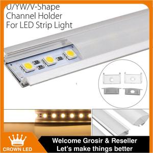 Jual Cover Lampu Strip Led Aluminium 1 Meter Pelindung Lampu Led Strip ...