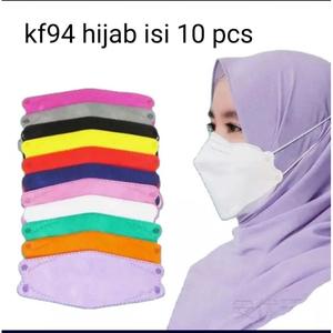 Jual masker kf94 hijab / masker headloop kf94 hijab / masker evo kf94 ...