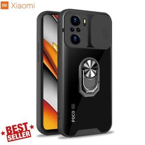 Jual Case Poco F3 RING Camshield Armor Bumper CRYSTAL Camera Slide ...