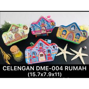 Jual Celengan Kaleng BENTUK RUMAH Fancy PLUS GEMBOK ANEKA WARNA - BIRU ...