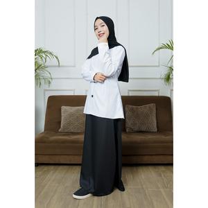 Jual Gamis Terbaru Hitam Putih Kerja Kantor Pns Dinas Hamida Toyobo ...