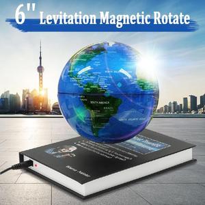 Jual Magnetic Levitation Rotate Floating 360 Globe with Book Magnetic ...