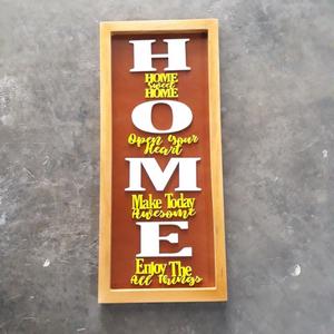 Promo Hiasan Dinding tulisan home/ Wall art dekorasi dinding rumah ...