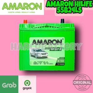 Jual AKI MOBIL TOYOTA SIENTA NS60LS / 55B24LS AMARON HI LIFE AKI KERING ...