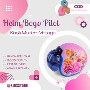 Jual Helm Bogo Pilot Anak Karakter Barbie usia 6-10 tahun - Kab ...