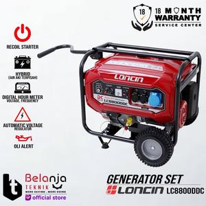 Jual LONCIN Genset LC 8800 DDC Generator Set 6500 WATT LC 8800DDC ...