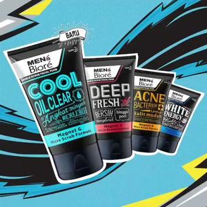 Jual BIORE MEN DOUBLE SCRUB FACIAL FOAM - BRIGHT ACNE CARE SABUN WAJAH ...
