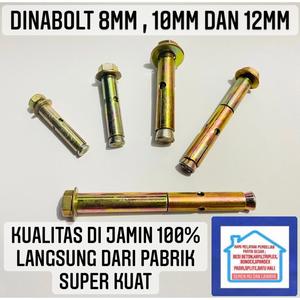 Jual Dynabolt Tembok Dinabolt 8mm 10mm 12mm Dinabol Dinabold 4cm 5cm ...