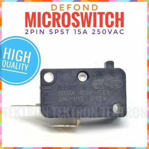 Jual Defond Micro Switch 2pin SPST 15A 250VAC Microswitch sedang Medium HQ - Kota Bandung - La ...
