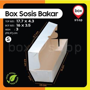 Jual Box Sosis Bakar - Dus Sosis Bakar - Kotak Sosis Bakar - PUTIH - S ...