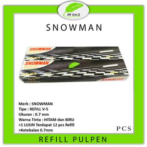 Jual SNOWMAN REFILL PULPEN/ BALLPEN REFILL RF-V5 [ PER 1 LUSIN ...