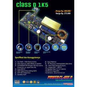 Jual Paket Hemat 2 Power Class D1K5 dan SMPS 30A Full Bridge Ready ...