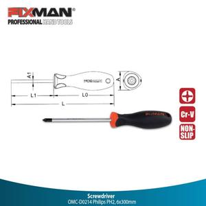 Jual Fixman Omc-D0214 Screwdriver-Philips Ph2.6X300Mm - Kota Surabaya - Khanaci store | Tokopedia