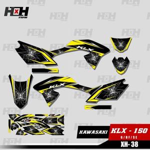 Jual Sticker Striping Stiker Lis Variasi KLX 150 G/BF/SE XH-38 - Orange ...