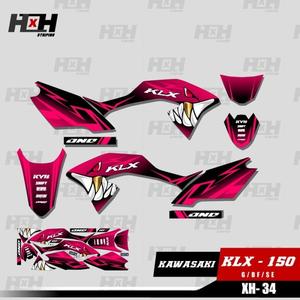 Jual Sticker Striping Stiker Lis Variasi KLX 150 G/BF/SE XH-34 - Biru ...