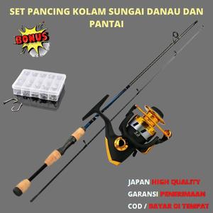 Jual COD 1 Set Rel Pancing Joran Dan Reel EK3000 Kolam Sungai Pinggir ...