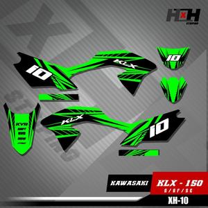 Jual Sticker Striping Stiker Lis Variasi KLX 150 G/BF/SE XH-10 - Hijau ...