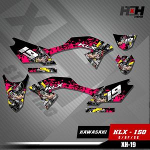 Jual Sticker Striping Stiker Lis Variasi KLX 150 G/BF/SE XH-19 - Hijau ...