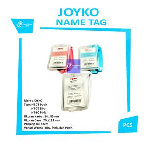 Jual JOYKO Name Tag Karakter Warna NT-( 78 / 79 / 80 ) PCS - Jakarta ...