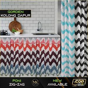 Jual Tirai Gorden Kolong Dapur meja Kitchen Set Model Poni Minimalis ...