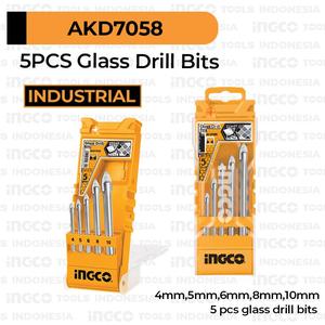 Jual 5-Pcs Glass Drill Bits (4-10mm) INGCO AKD7058 - Mata Bor Kaca Granit - Kota Surabaya ...