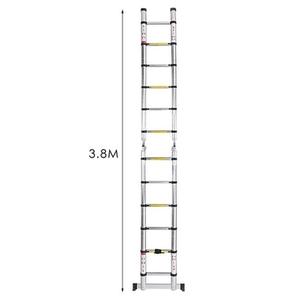 Jual Tangga Lipat Aluminium Teleskopik 3.8 M Double Telescopic 3,8 ...