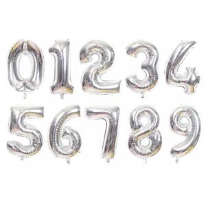 Promo Balon Foil Huruf dan Angka Besar 80cm - silver, angka 8 - Jakarta ...