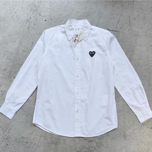 Jual Promo Kemeja Lengan Panjang Play CDG Black Heart Logo Putih ...