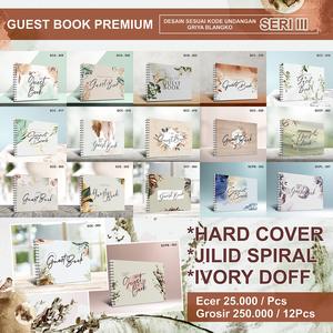 Jual BUKU TAMU HARDCOVER isi 400 JILID SPIRAL PREMIUMGRIYA BLANGKO SERI ...