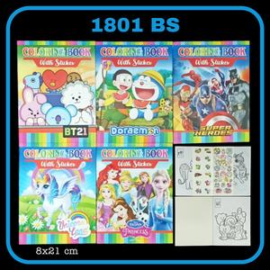 Jual MJ2 Buku Mewarnai Kecil Sticker / Buku Mewarnai Anak / Buku Anak ...
