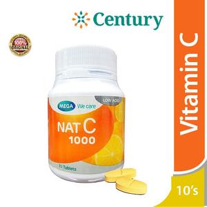 Jual MEGA WE CARE NAT C 1000 MG 10 TABLETVITAMIN CDAYA TAHAN ...