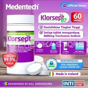 Jual MEDENTECH KLORSEPT 87 | DESINFEKTAN RUANGAN | ANTISEPTIK TABLET ...