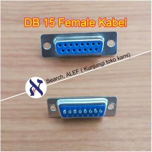 Jual konektor db 15 Female 2 baris Kabel db15 cable soket socket - Kota ...