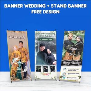 Jual BANNER WEDDING TIANG STAND BANNER ACARA WEDDING PROKES ENGAGEMENT ...