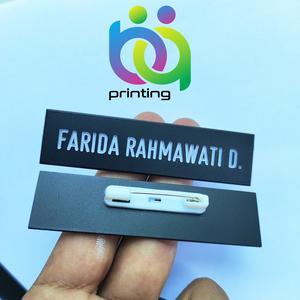Jual Name Tag Full Black Doff TNI Polisi Bhayangkari ASN Nama Dada ...